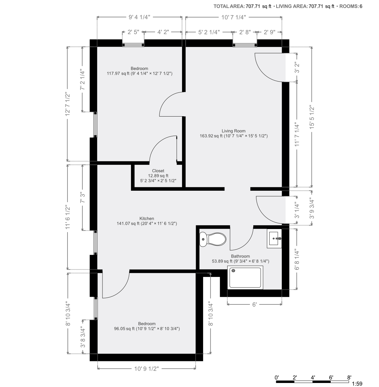 Apartment 1B – Big Blue Building